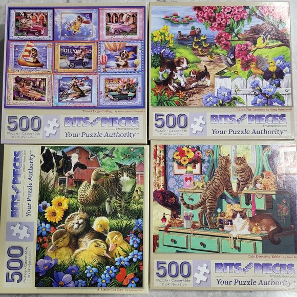 Bits and Pieces | Other | 4 Bits And Pieces Puzzles | Poshmark